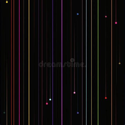 Vibrant And Colorful Lines Dancing Across A Deep Black Background Creating A Striking Visual