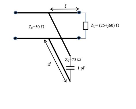 consider a single open circuit stub tuner connected