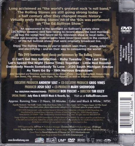 The Rolling Stones 3 Ed Sullivan Shows Region Free Dvd New 3697