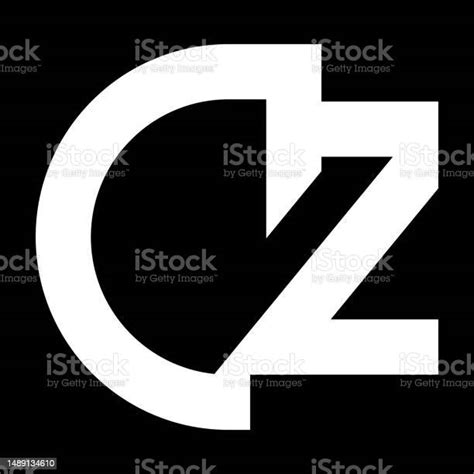 최소한의 Zc 로고 고급 배경에 Cz 문자의 아이콘입니다 Zc 모노그램 이니셜을 기반으로 한 로고 아이디어 전문적인 다양한 문자 기호와 배경에 Cz 로고 0명에 대한 스톡
