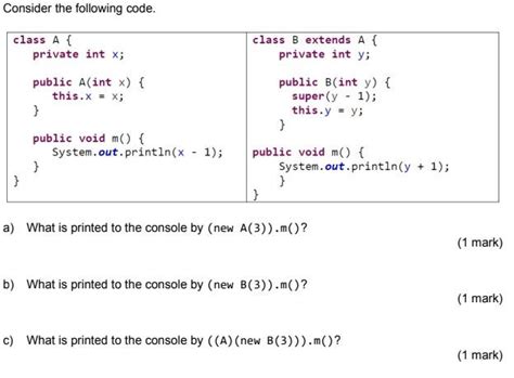 solved consider the following code a what is printed to