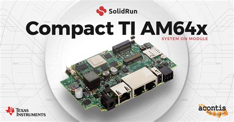 Ethercat Master Stack On Solidrun´s Ti Am64x System On Module Acontis