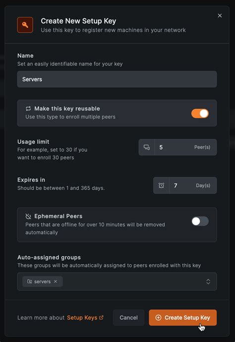 Use Setup Keys To Run Automated Deployments And Add Machines To Your