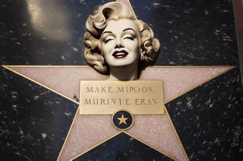 Premium Ai Image The Iconic Marilyn Monroe Immortalized With A Star On Hollywood Walk Of Fame