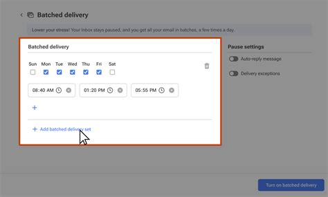 How To Batch Email Notifications At Specific Times Per Day With Inbox Pause Boomerang For