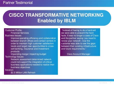 Delivering Business Value Through Transformative Networking 20012011