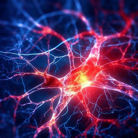 Premium Ai Image Brain Intricate Neural Web Complex Nervous System Closeup Of Cell Highlight