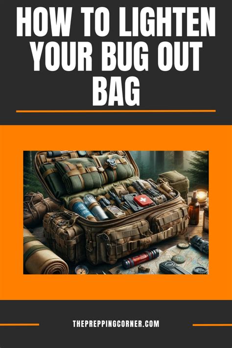 Lighten Your Bug Out Bag Essential Tips