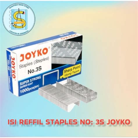 Jual Staples Isi Stapler Isi Hekter Reffil Stapler Joyko No 3s 1 Kotak Kecil Shopee Indonesia