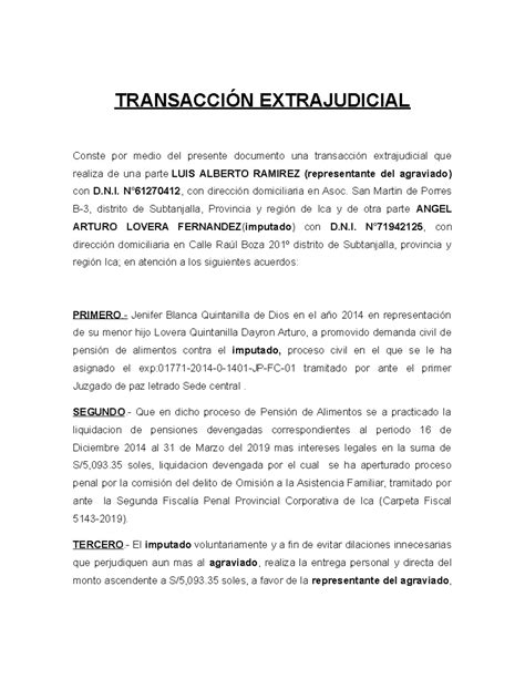 Carta De Cobro Extrajudicial Carta De Cobro Extrajudicial
