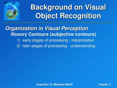 Ppt Perceptual Processes I Visual And Auditory Recognition