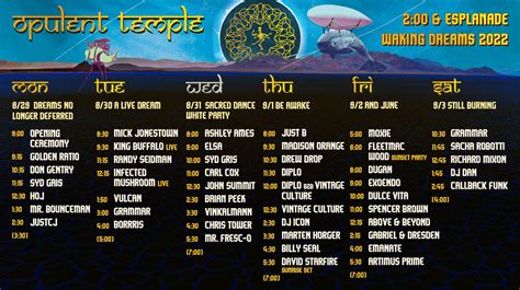 Burning Man Lineup Opulent Temple