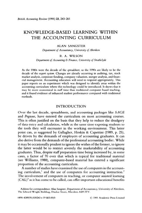 Pdf Knowledge Based Learning