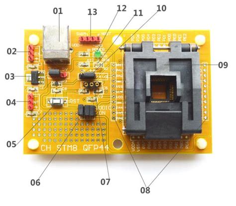 STM QFP Core Board STM A STM S STM L Download Seat Test Socket Programmer Adapter TQFP