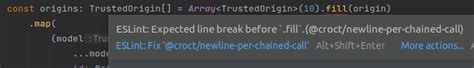 Rule Min Chained Call Depth Conflicting With Newline Per Chained Call · Issue 119 · Croct Tech