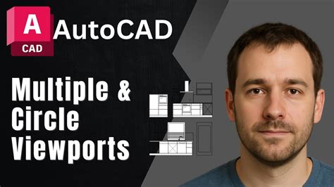 Autocad How To Create Multiple Viewports And Circle Viewports 2025 Layout Tutorial Youtube