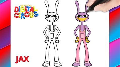 🔴como Desenhar O Jax The Amazing Digital Circus Fácil E Rápido