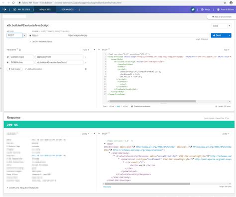Execute Arbitrary Javascript Via Soap Call Using Evaluatejavascript On