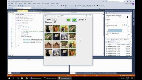 Lets Make A Memory Game On Windows With C Youtube