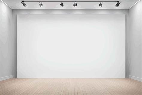 Premium Vector Blank Empty Gallery Interior With Empty Wall 3 D