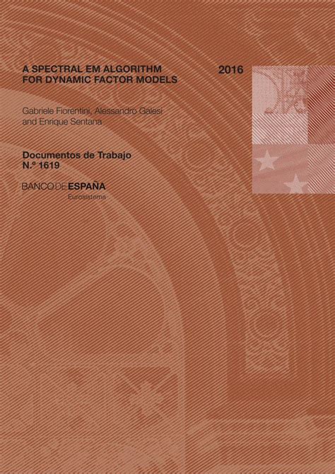 Pdf A Spectral Em Algorithm For Dynamic Factor Modelscambiar A Un