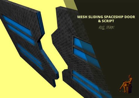 second life marketplace metal sliding spaceship door and script full perm