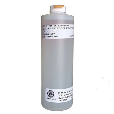 1413 Us Cm Calibration Solution Buffer For Ec Meter 500ml Groupe Horticole Ledoux Inc