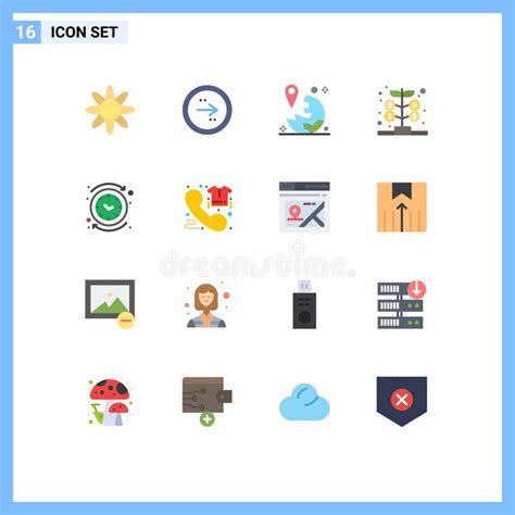 16 Universal Flat Colors Set For Web And Mobile Applications Backward Investment Gps Growth