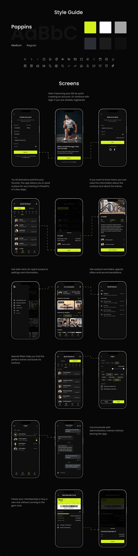 Fitness Booking App Behance
