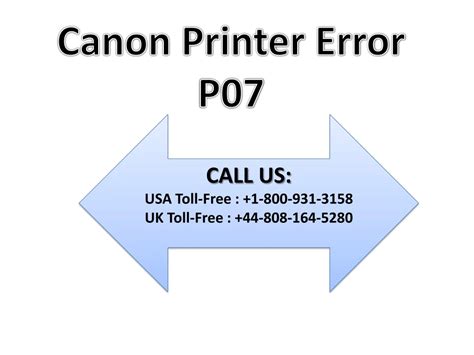 PPT Canon Printer Error P PowerPoint Presentation Free Download ID