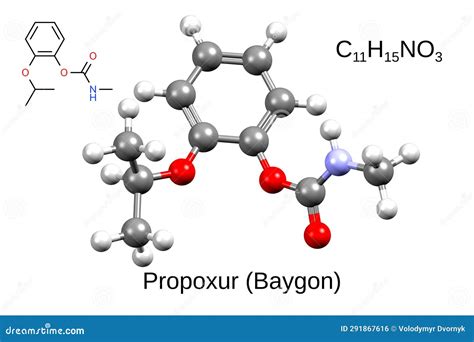 Chemical Formula Skeletal Formula And 3d Ball And Stick Model Of