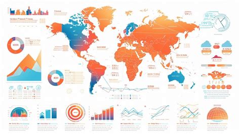Premium Photo Vector Infographics Template Map Drawing Presentation