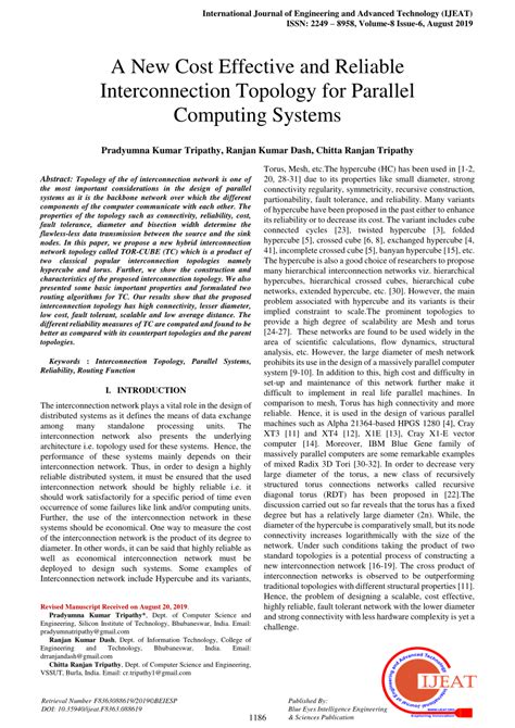 Pdf A New Cost Effective And Reliable Interconnection Topology For