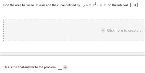 Solved Find The Area Between X Axis And The Curve Defined By