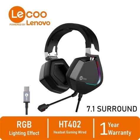 Jual Headset Gaming Lecoo Lenovo Wired Usb Surround Sound D Rgb With Mic Ht Ht Usb