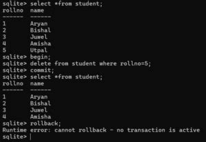 COMMIT ROLLBACK And SAVEPOINT In SQL TCL Commands COMMIT ROLLBACK And SAVEPOINT Computer