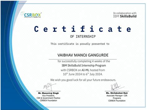 vaibhav gangurde on linkedin ai machinelearning ibm csrbox