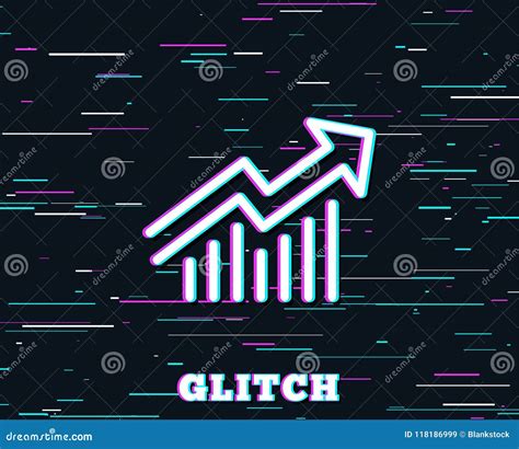 Chart Line Icon Report Graph Sign Stock Vector Illustration Of