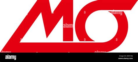 letter mo simple rotate line geometric design symbol vector Stock ...