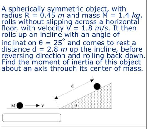 Solved A Spherically Symmetric Object With Radius R045 M
