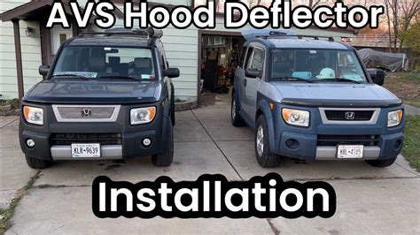 honda element avs bug deflector installation youtube