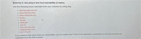exercise 2 use ping to test host reachability 2