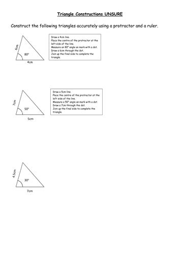 Constructions Triangles And Bisecting Teaching Resources