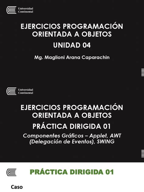 Ejercicios Poo Unidad 4 Pdf Interfaces Gráficas De Usuario Programación Orientada A Objetos