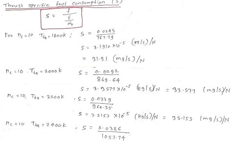 [solved] 5 3 calculate the variation with tt4 of exit mach number exit velocity specific