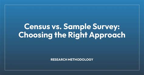 Census Vs Sample Survey Choosing The Right Approach Lis Library And Information Science Academy