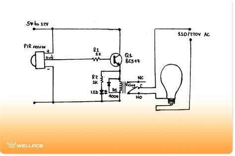 Motion Sensor Circuit Pir Sensor Pcb Electronic Detector Motion Sensor Circuit Pir Sensor Pcb Electronic Detector