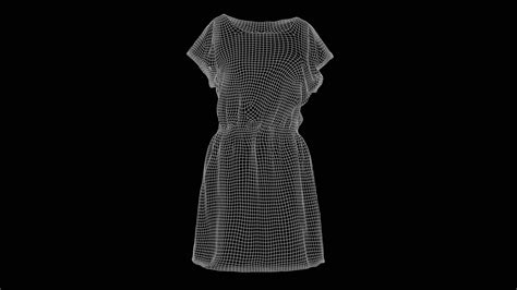 Jagged Pattern Dress 3d Model By Polygonal Miniatures