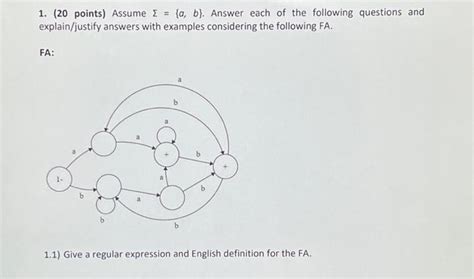 Solved 1 20 Points Assume Σ A B Answer Each Of The