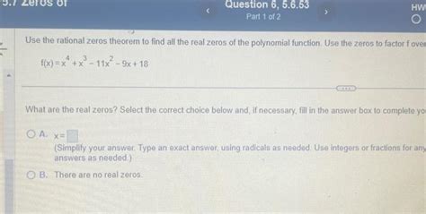 solved use the rational zeros theorem to find all the real